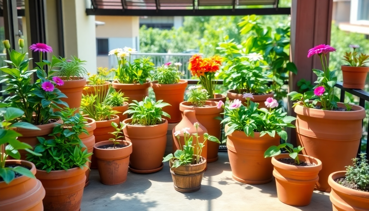 Why Terracotta Pots Are Perfect for HSR Layout Balconies – Idyl Explai