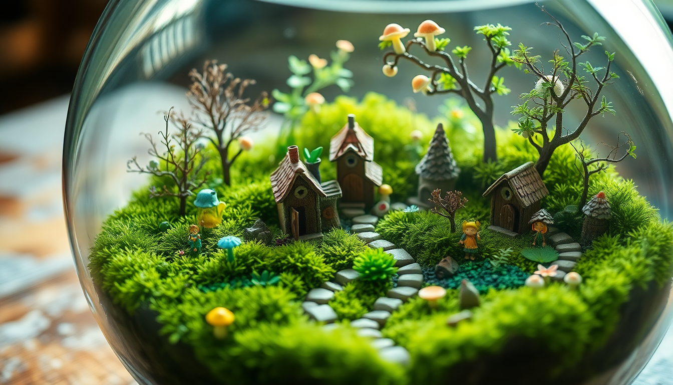 Create a Fairy-Tale Terrarium with Miniatures and Moss – Idyl