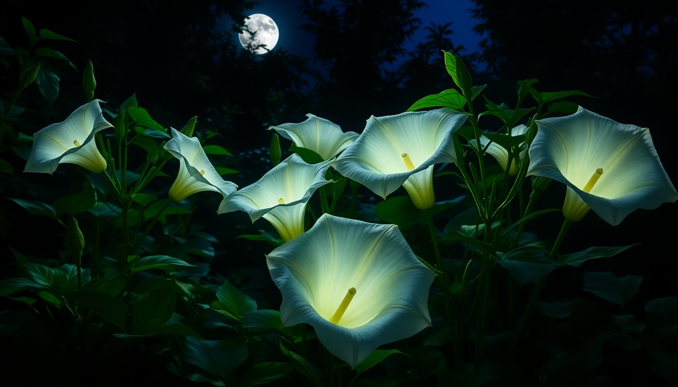Unveil the Nocturnal Magic of Night-Blooming Daturas in Your HSR Layou ...
